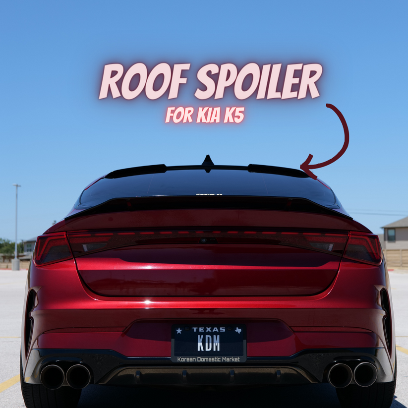 Kia K5 Roof Spoiler (2021-2024) | Easy Installation with 3M Tape – KDM ...