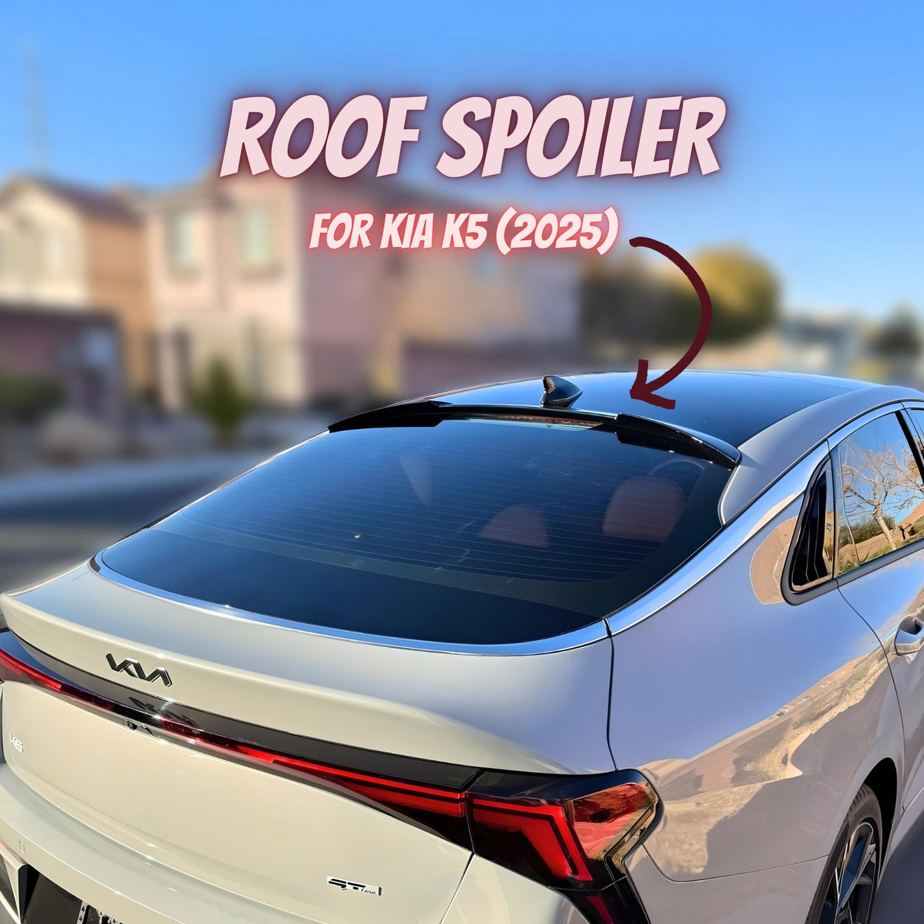 Kia K5 Roof Spoiler (2025) | Easy Installation with 3M Tape – KDM Accessories